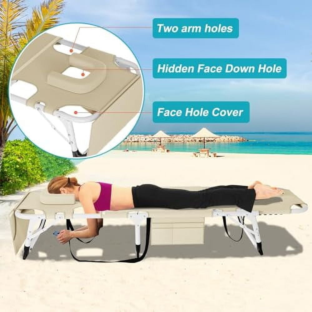 ABORON Sun Tanning Chair, 3 in 1 5 Positions Adjustable Heavy Duty ...
