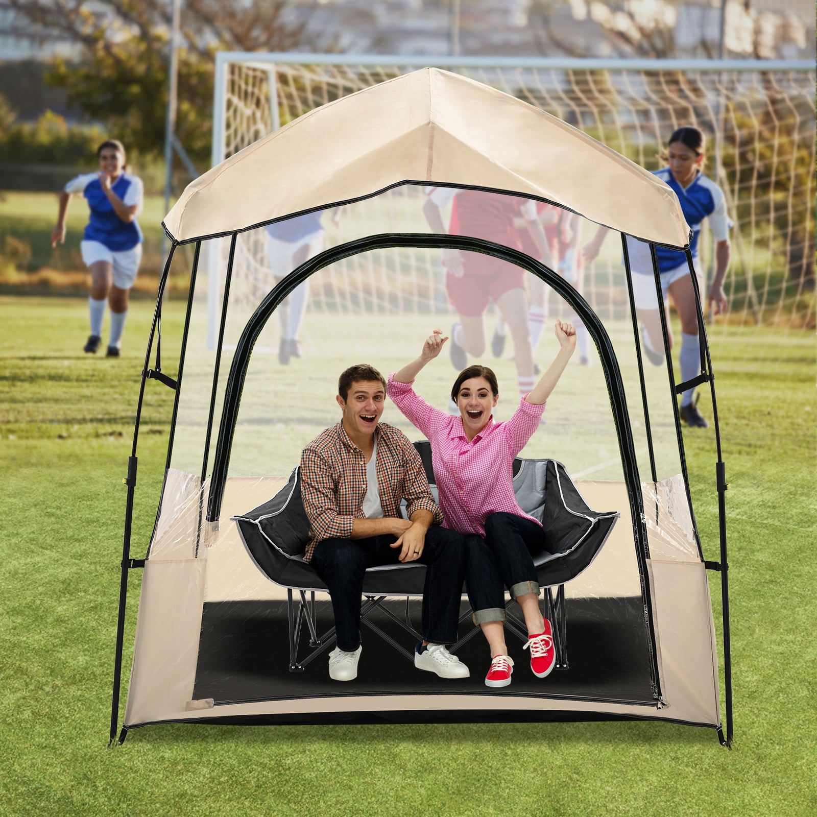 ABORON Transparent Sports Popup Tent - Instant Tent Shelter Pop Up ...