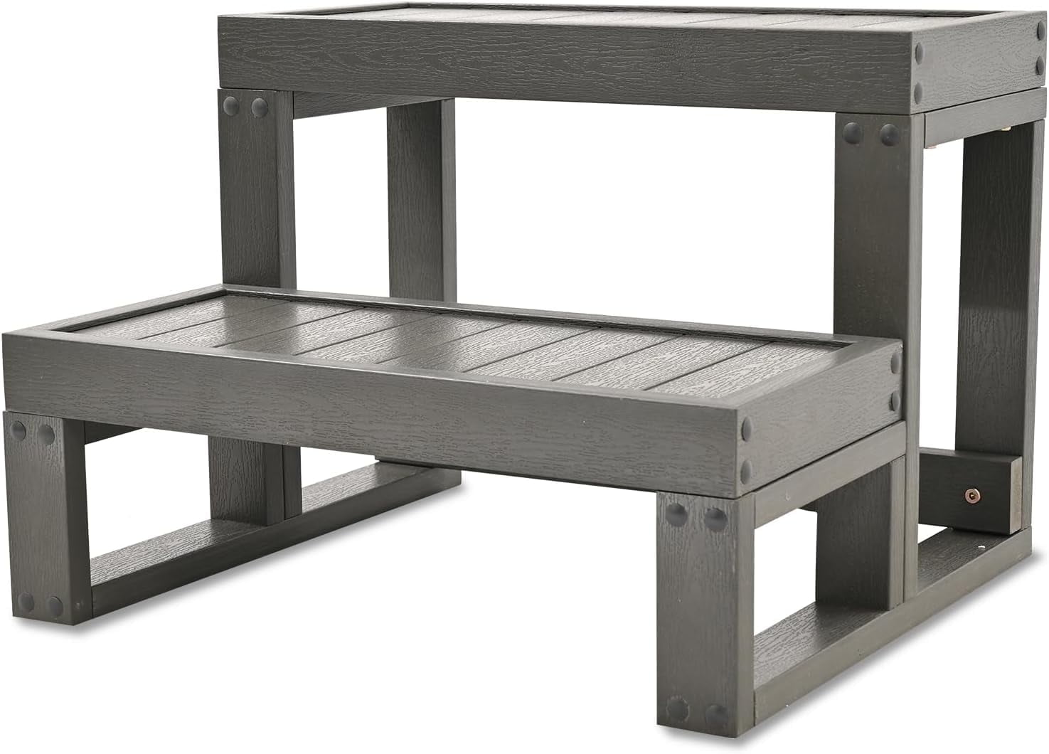 ABORON Wooden Hot Tub Steps Upgrade Universal Spa Steps,Outdoor Indoor ...