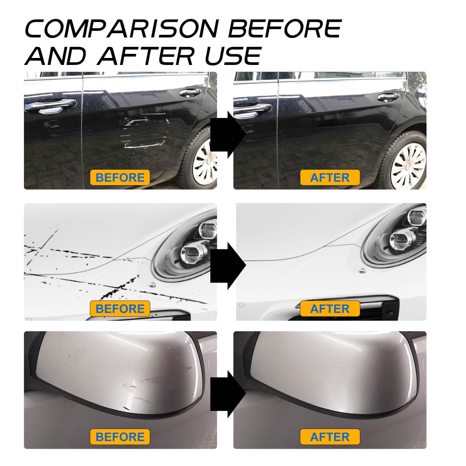 ABOUTYES Car Repairing Spray,Coating Agent,Car Scratch Wax Auto Plastic ...