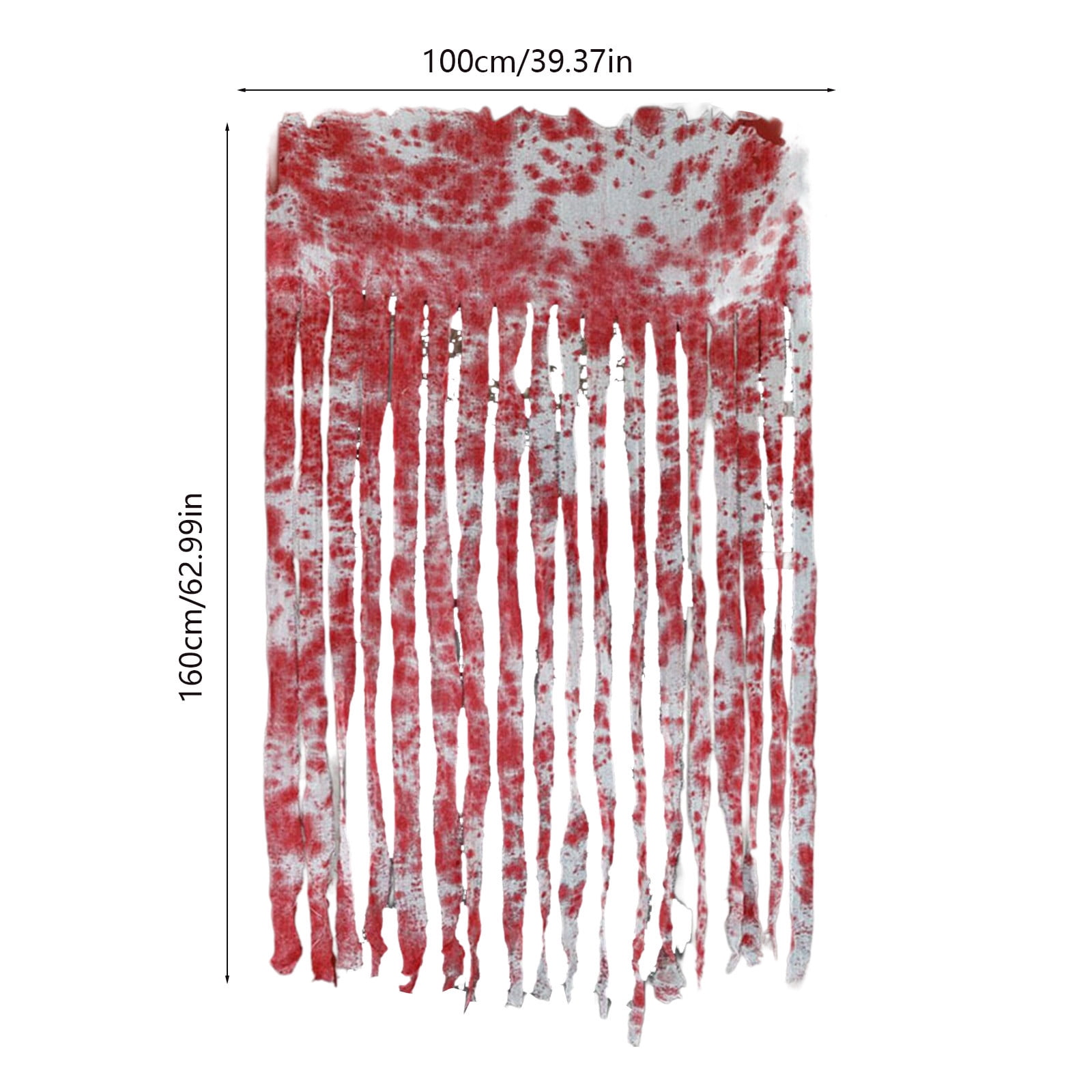 ABOUTYES Halloween Decoration Door Curtain with Bloody Hand Prints ...