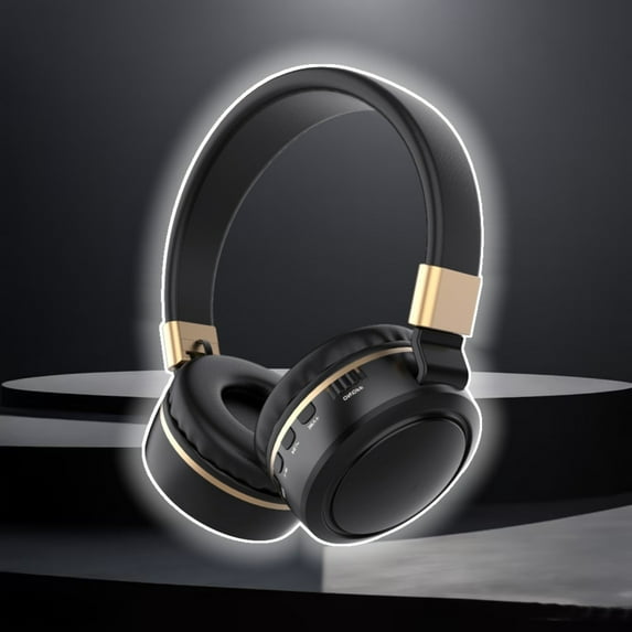 ABOUTYES Wireless Headphones Built-in Microphone,Fun Stickers,Over-Ear ...