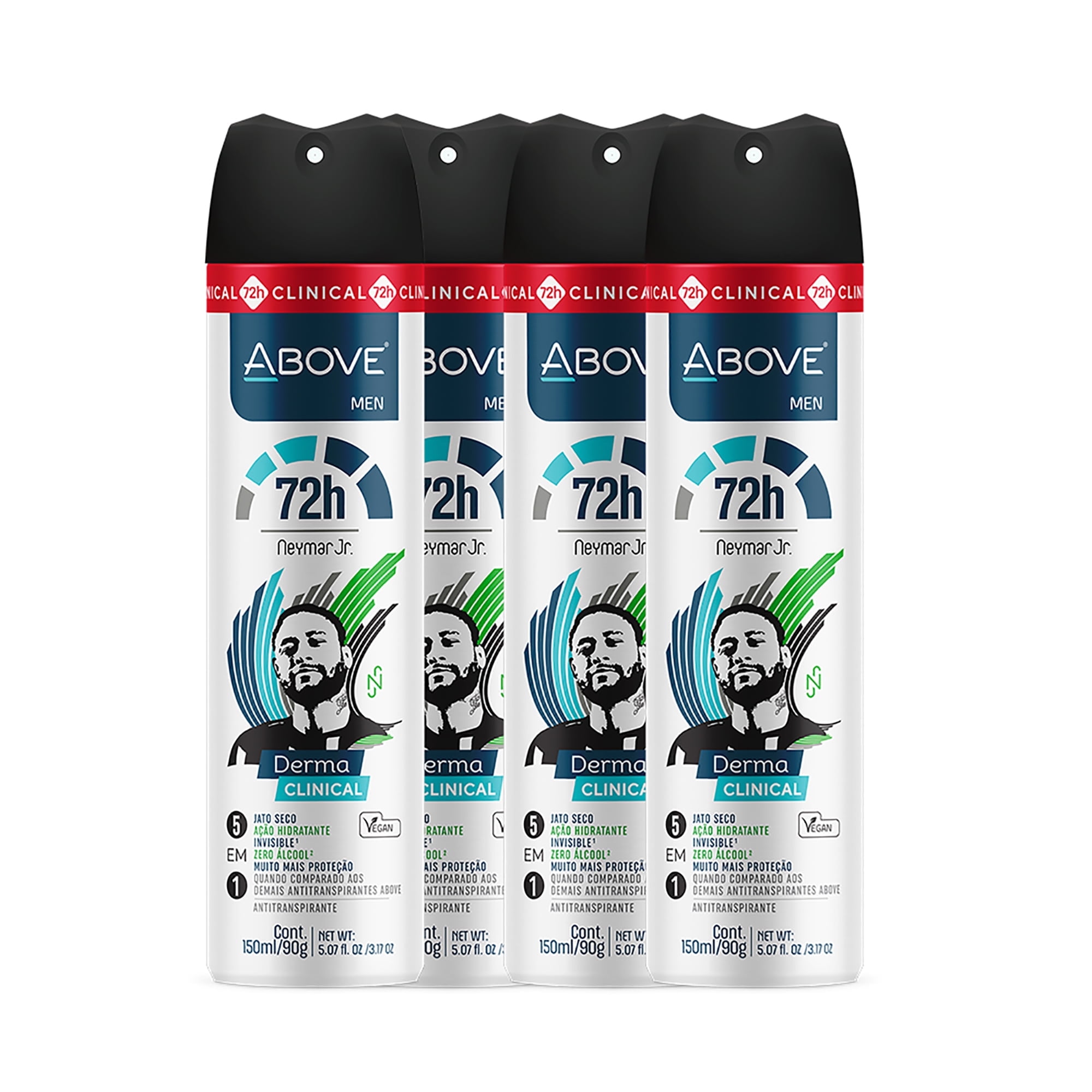 ABOVE 72 Hours Antiperspirant Deodorant Set, Deodorant for Men, 4 Pcs ...