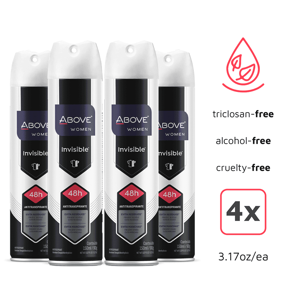 ABOVE Women Invisible Antiperspirant Spray - 48 Hours Protection, No ...