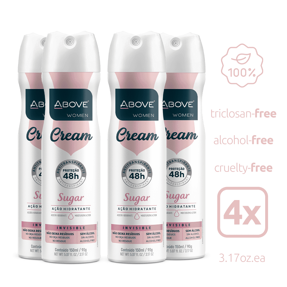 ABOVE Women Sugar Antiperspirant Cream, 48-Hour Invisible Protection ...