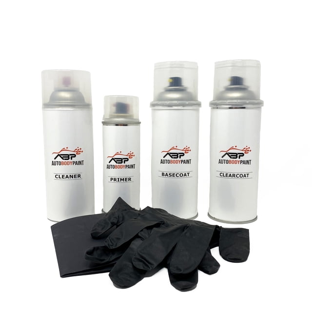 ABP Repair Paint Basecoat, Clearcoat (1K), Primer (1K) and Prep Kit ...