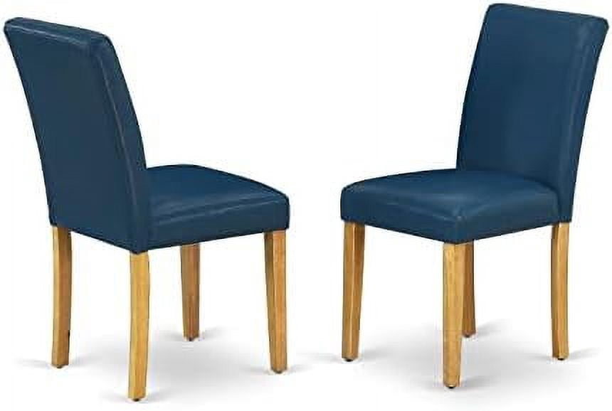 ABP0T15 Parson Dining Baby Blue Fabric Upholstered Chairs Linen White ...