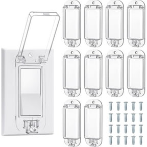 Switch Shield Clear Light Switch Guard, Cover 3 Pack, Toggle Style ...