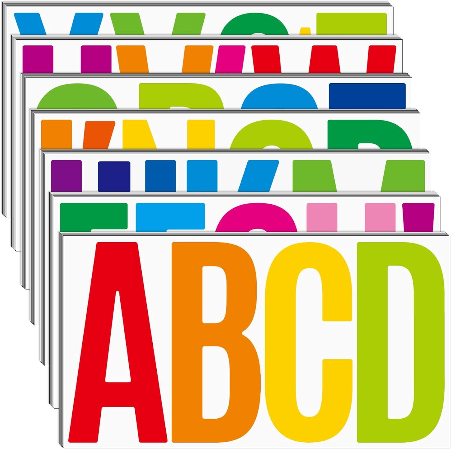 ABPETE 190 Pcs 35 Sheets Bulletin Board Letters for Classroom Large 6 ...