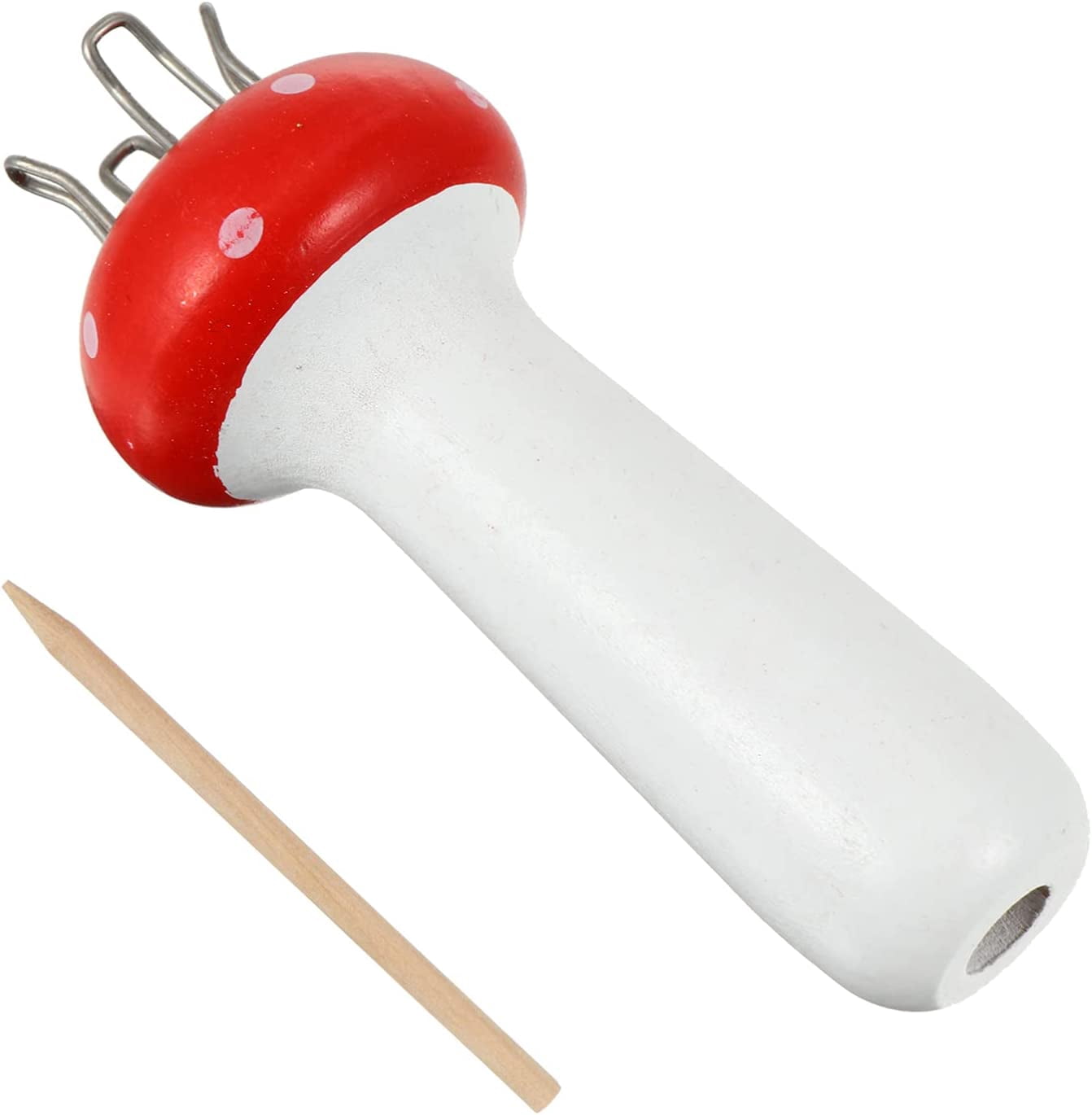 ABPETE 1PCS French Knitter Wooden Knitting Spool Mushroom Yarn Knitting ...