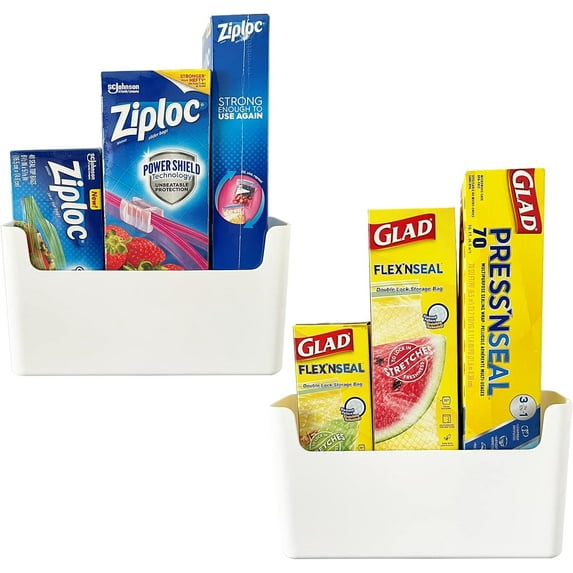 ABPETE 2 Pack Cabinet Door Organizer Adhesive Mount Kitchen Wrap ...