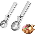 ABPETE 2 Pcs Ice Cream Scoop,Portable Stainless Steel Ice Cream Scoop ...
