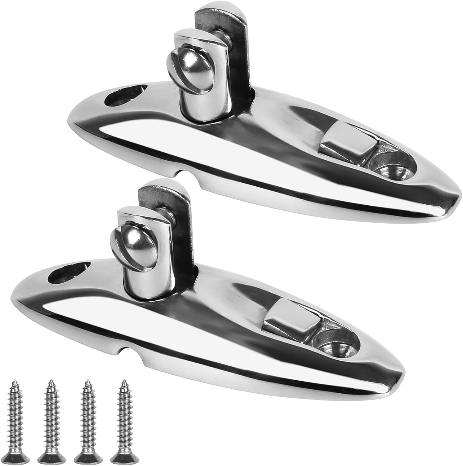 ABPETE 2Pack Boat Bimini Top Swivel Hinge, 316 Stainless Steel Deck ...