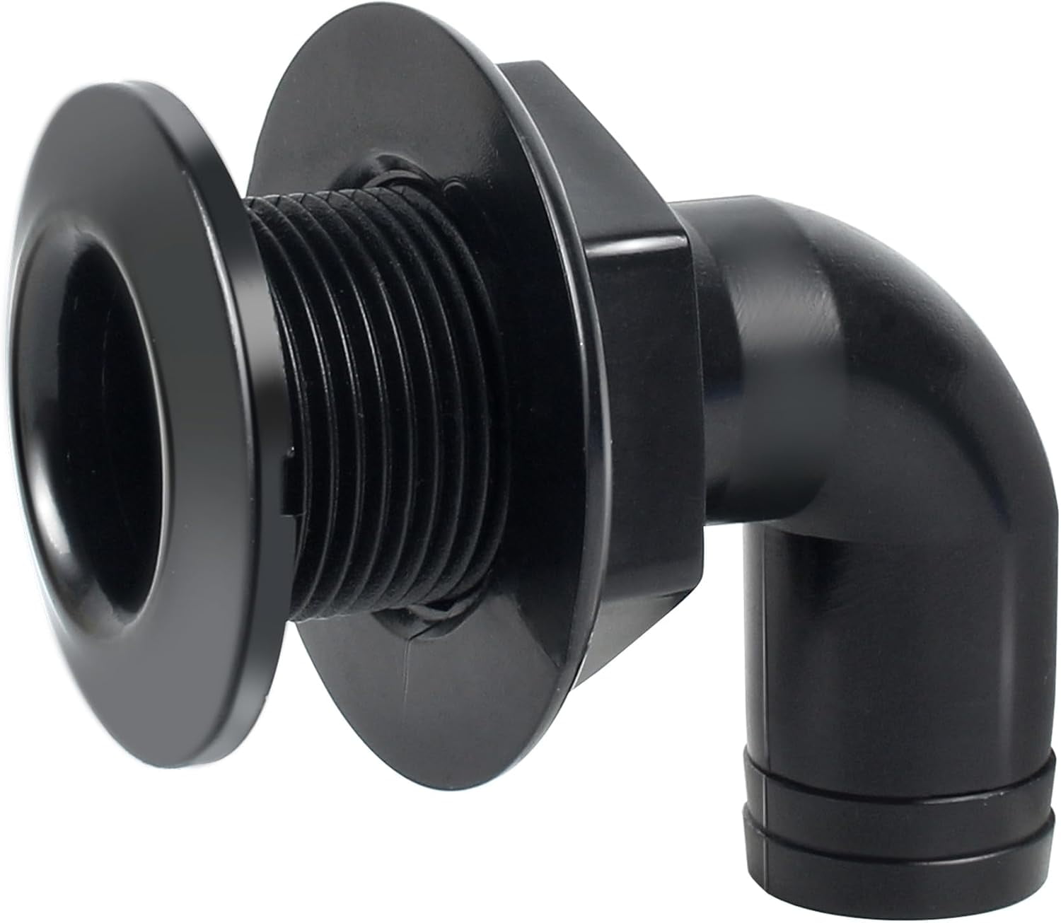 ABPETE 3/4in/1in Thru Hull Fittings for Boats,ABS Plastic Through Hull ...