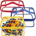 ABPETE 3 Packs Clear Toy Storage Bags- 9.4 x 6.7 x 4.3 Inch Transparent ...