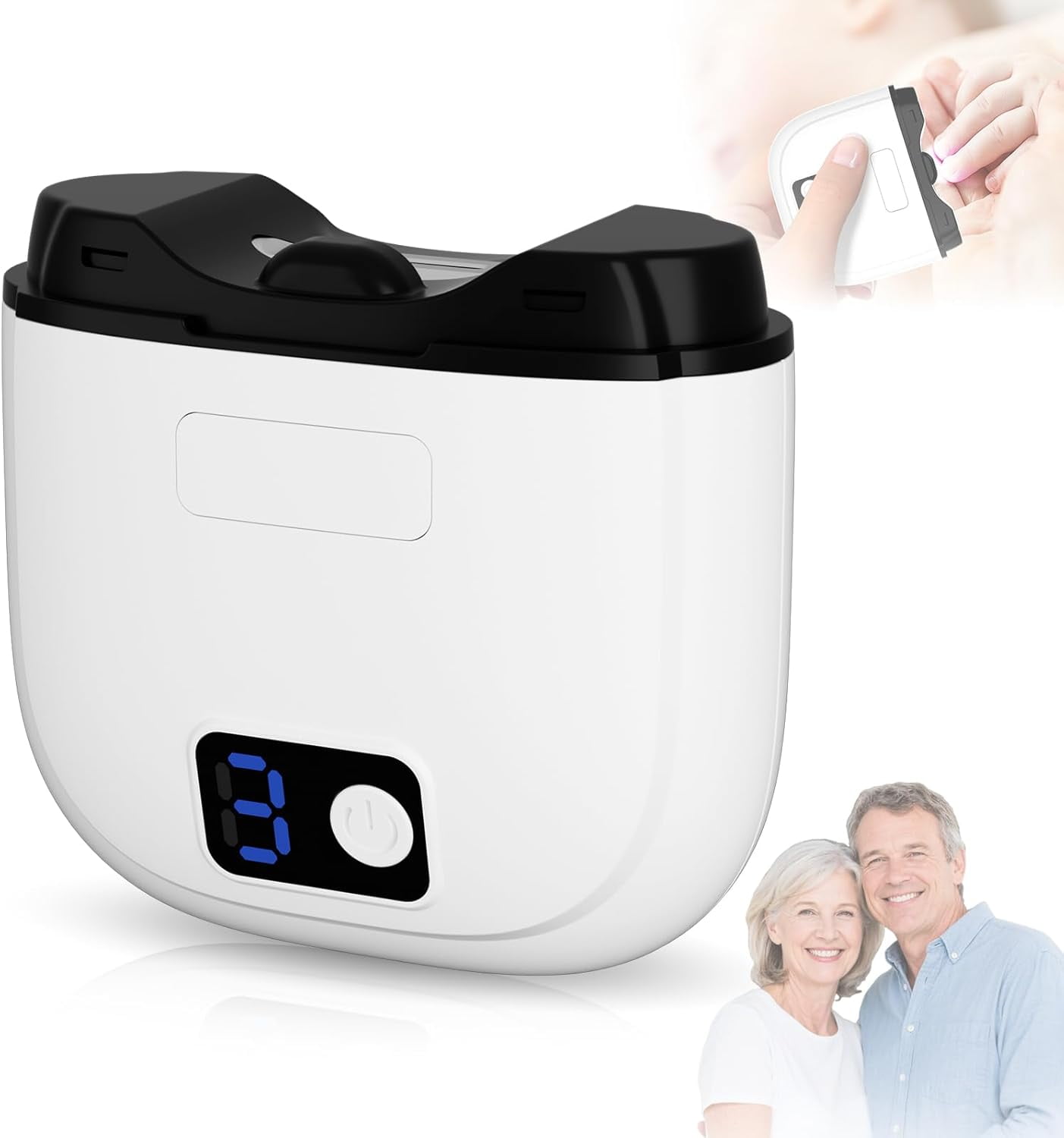 ABPETE 3-in-1 Electric Nail Clipper, Smart Nail Clipper for Seniors ...