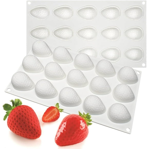 Shop Strawberry Shape Silicone Molds and Baking Tools Online