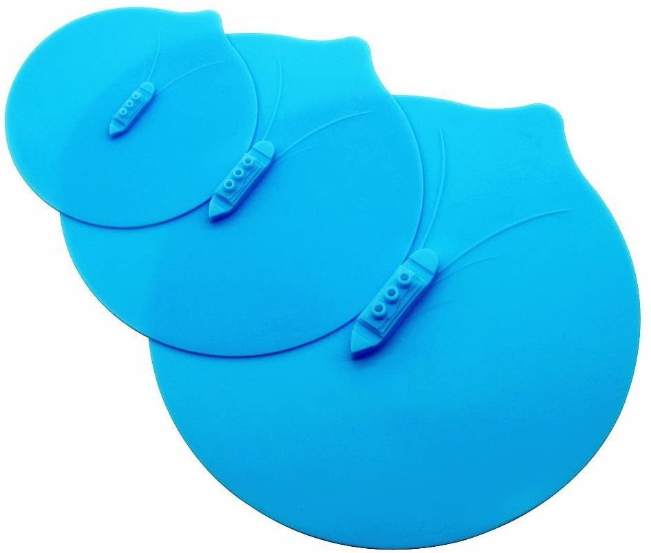 ABPETE 3pcs Steam Ship Silicone Steamer Lid Food Covers Cute Design ...