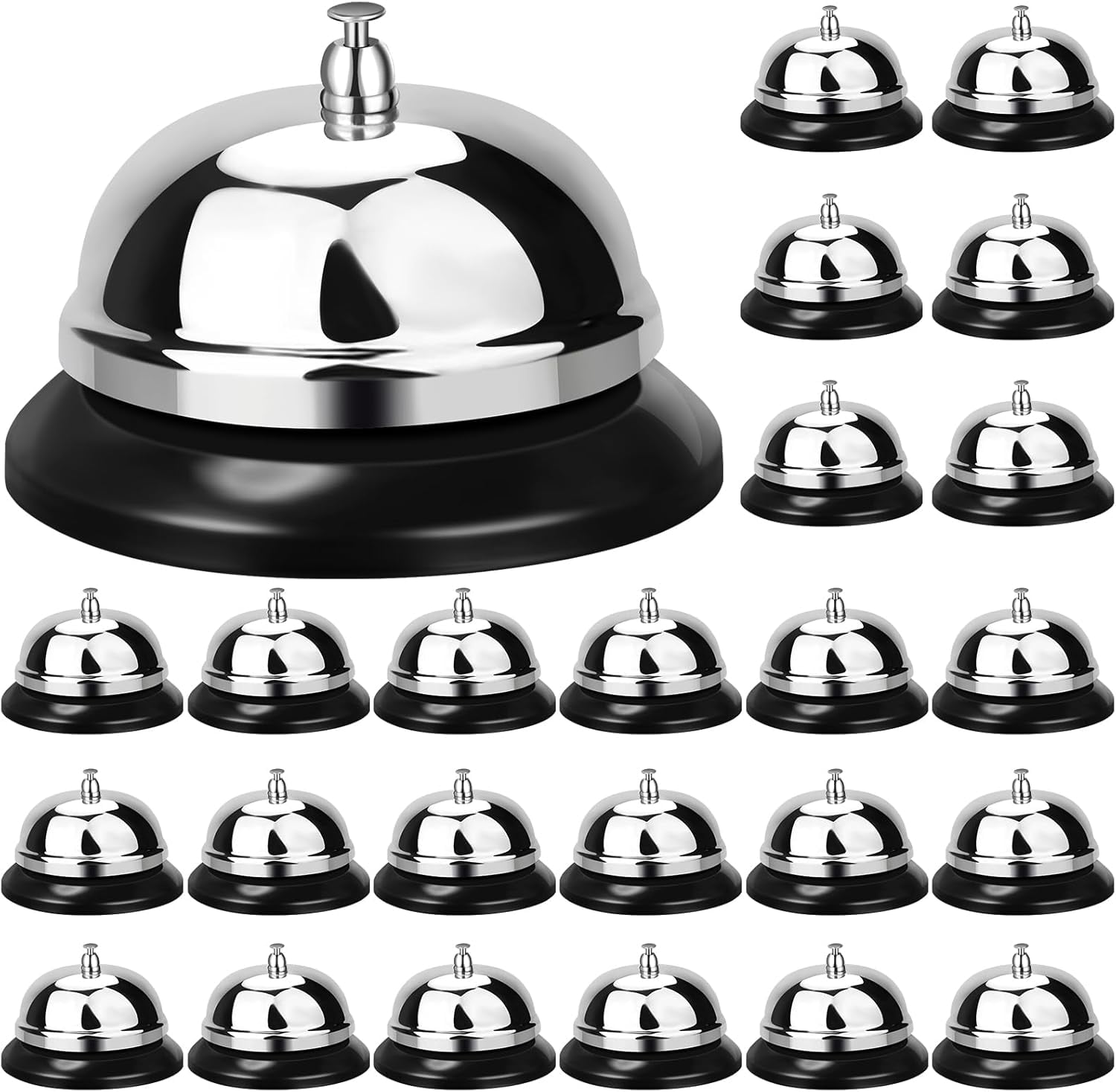 ABPETE 6 Pack Call Bell 3.35 Inch Diameter with Metal Anti-Rust ...