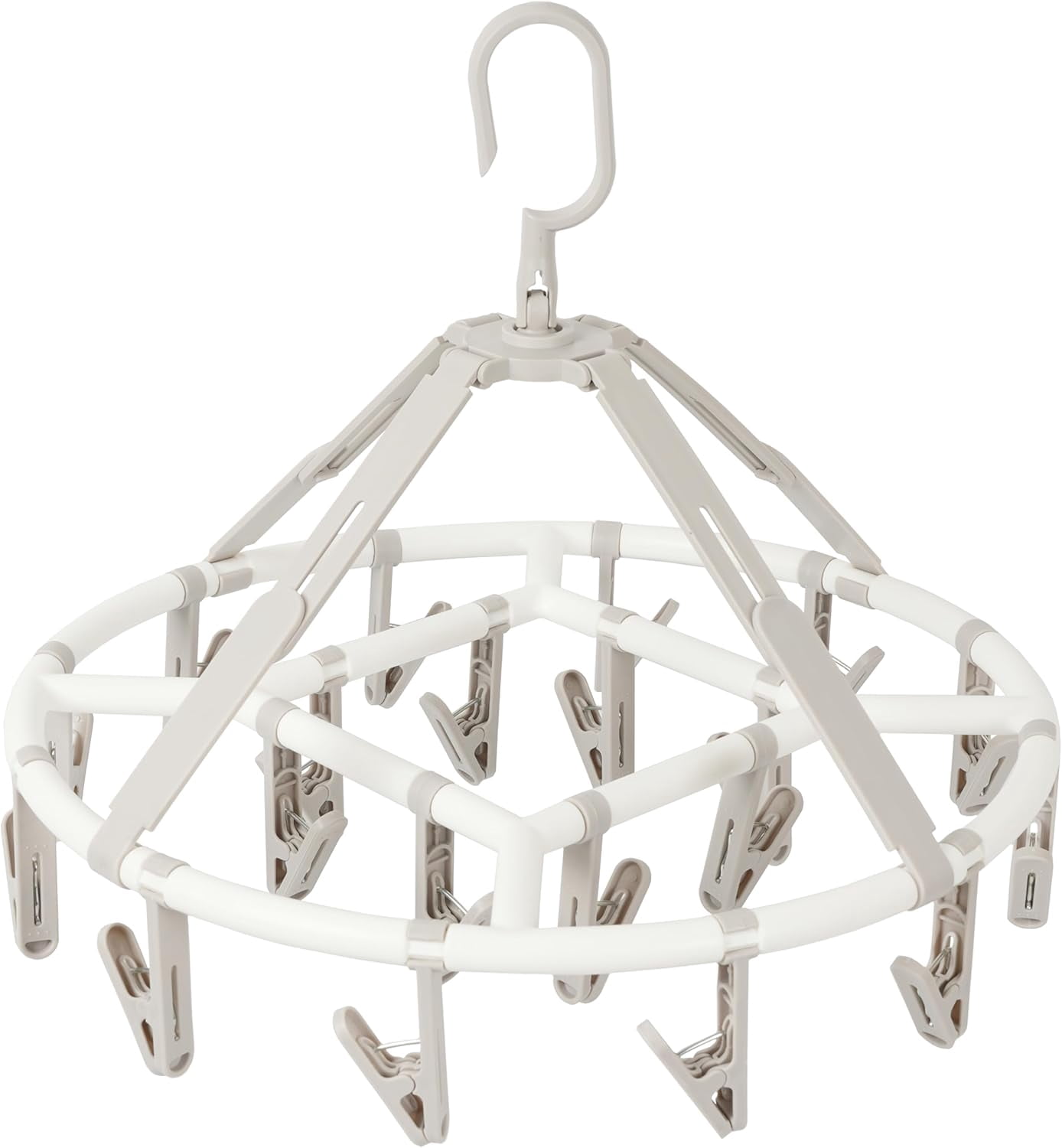 ABPETE Clothes Drying Racks Foldable Clip Hangers Drip Hanger Plastic ...