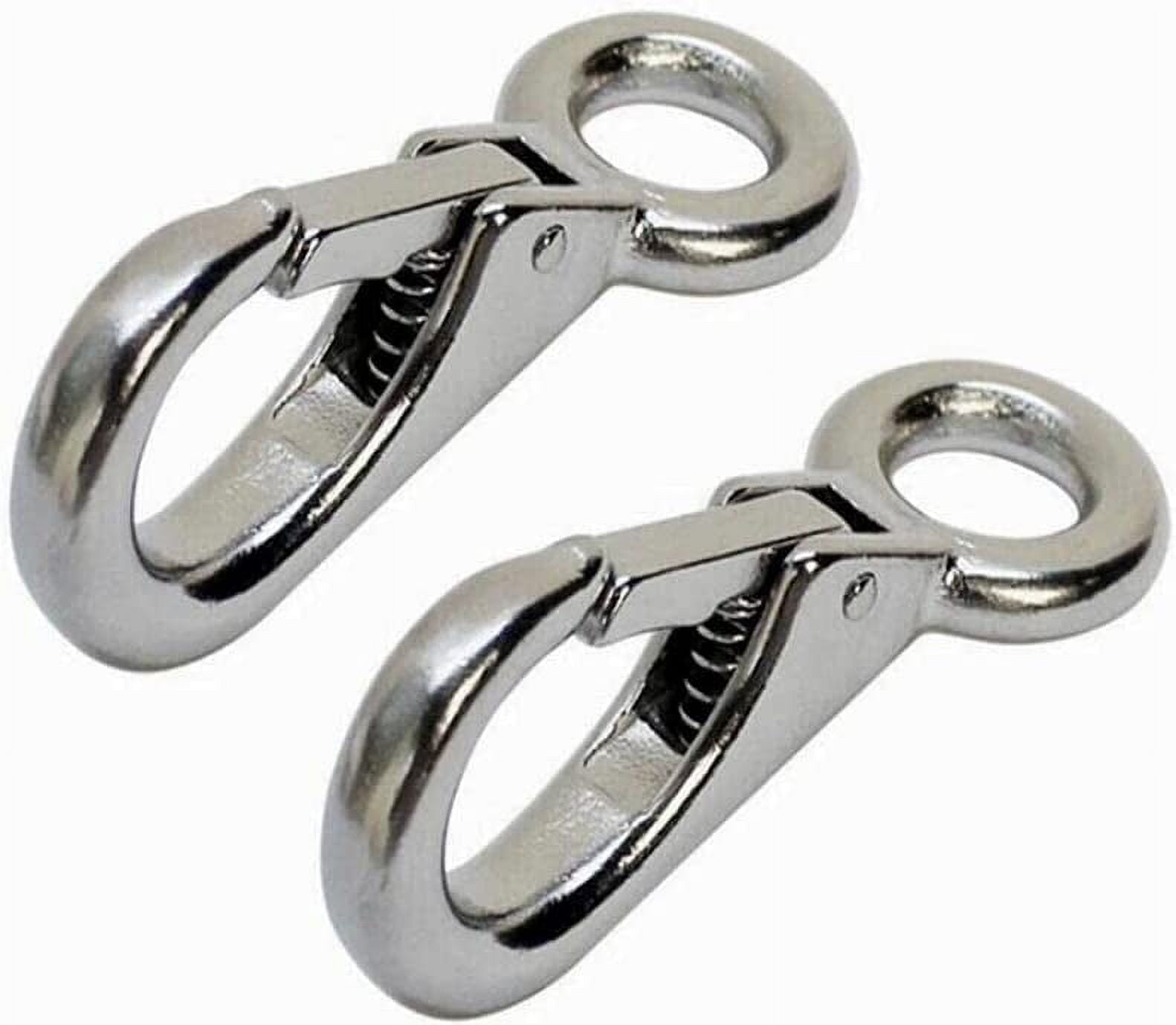 ABPETE Fixed Spring Snap Leash Hook, Stainless Steel 316 Mini Fixed ...
