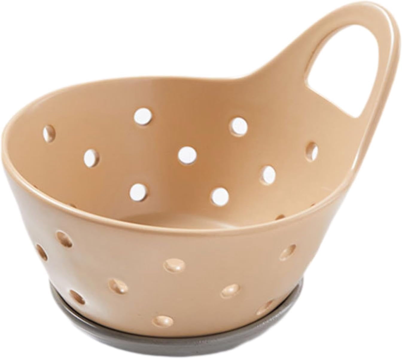 ABPETE Fruit Bowl Colander Fruit Dish Self Draining Decorative Ceramic ...