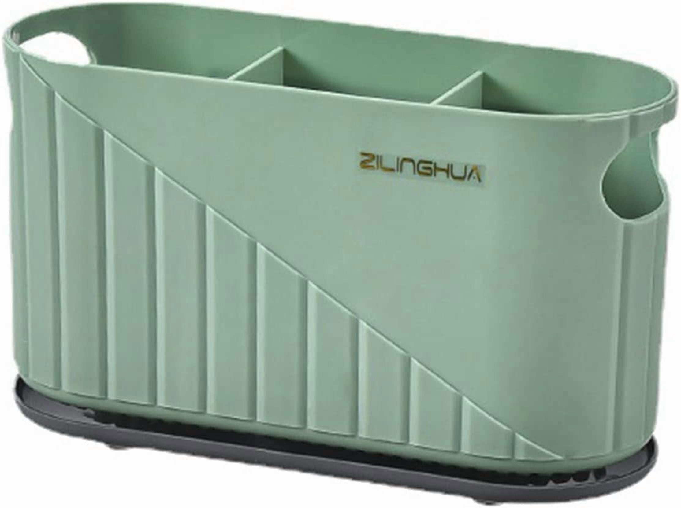 ABPETE Kitchen Cutlery Drainer Utensil Holder Cutlery Storage Box Wall ...