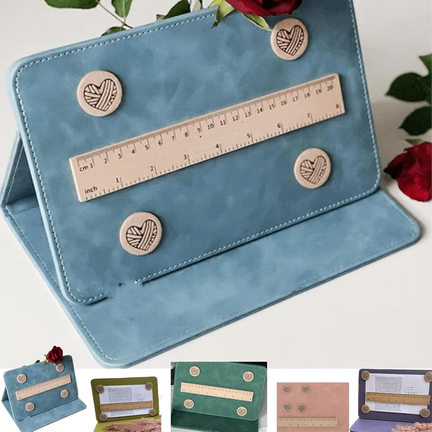 ABPETE Knitting Pattern Holder, Magnetic Chart Keeper Knitting Tool ...