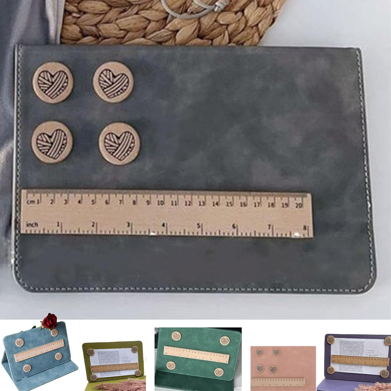 ABPETE Knitting Pattern Holder, Magnetic Chart Keeper Knitting Tool ...