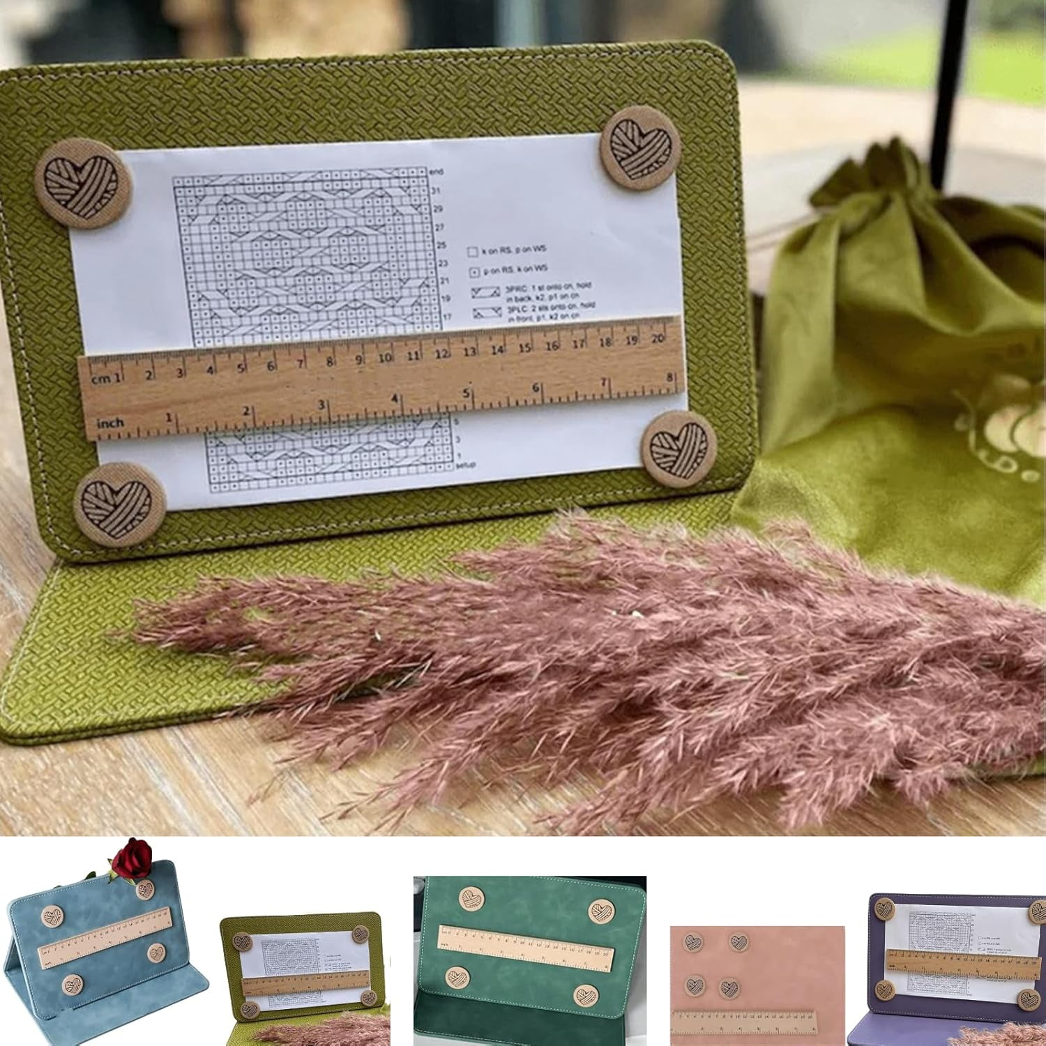 ABPETE Knitting Pattern Holder, Magnetic Chart Keeper Knitting Tool ...