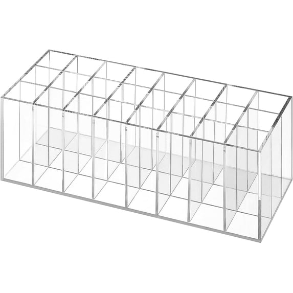 ABPETE Lipstick Display Rack: 24 Compartment Acrylic Gloss Organizer ...