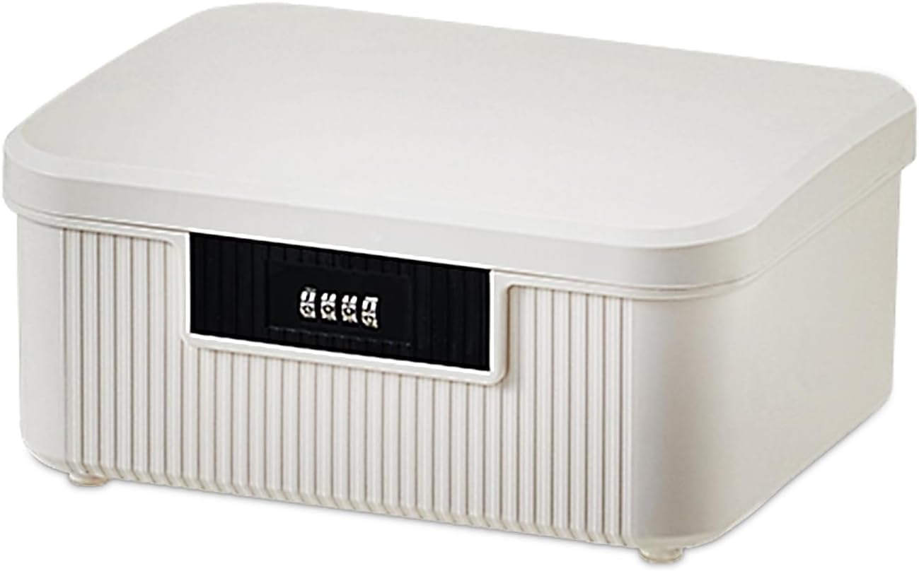 ABPETE Lockable Storage Container Bin, 2.3 Gallon Capacity Organizer ...