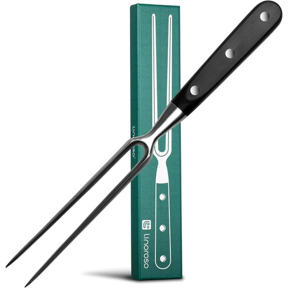 ABPETE Meat Carving Fork 11 inch, Razor Sharp Carving Fork Barbecue ...