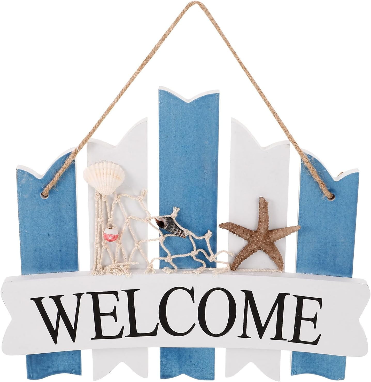 ABPETE Mediterranean Style Wooden Welcome Signs Board, Wall Hanging ...