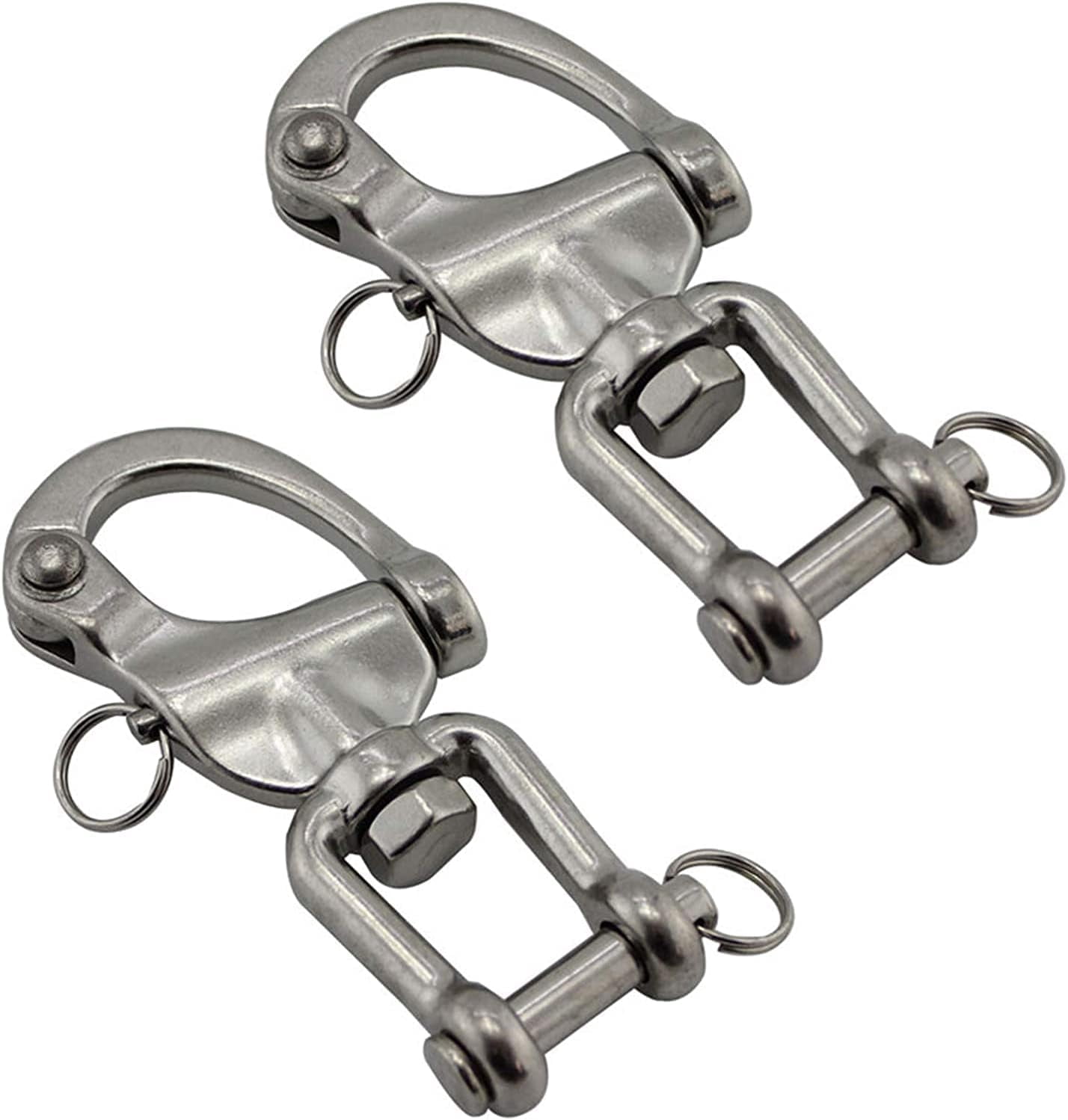 ABPETE Pro Sailboat Snap Shackle,316 Stainless Steel Swivel Jaw with ...