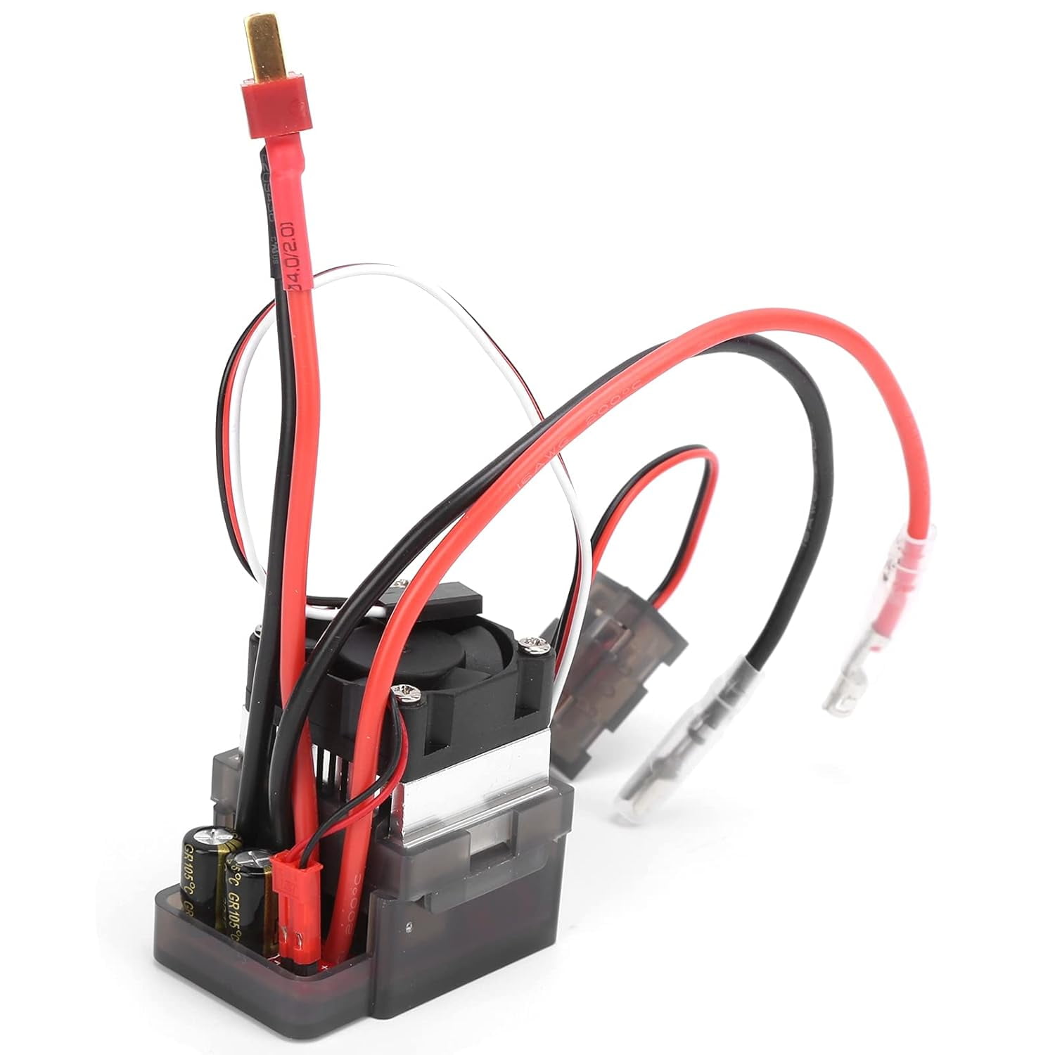 ABPETE RC Brushed ESC, High Voltage Version 320A Two‑Way Brush ESC with ...