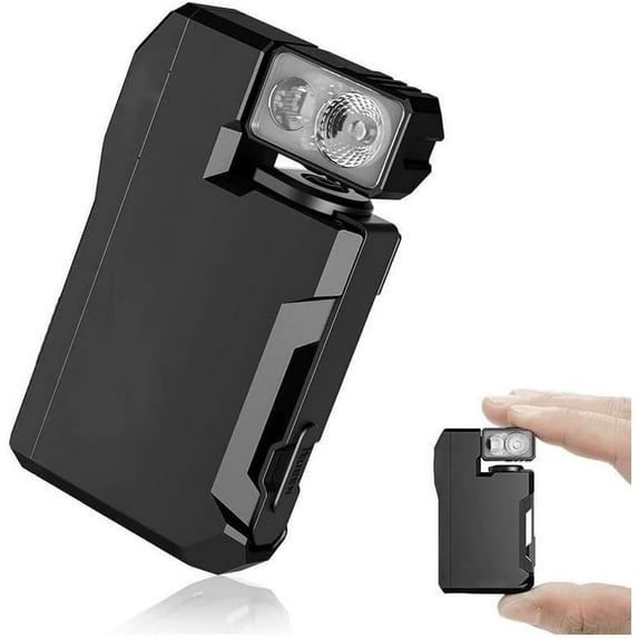 ABPETE Rechargeable Flashlight, 180° Rotation Magnetic Keychain ...