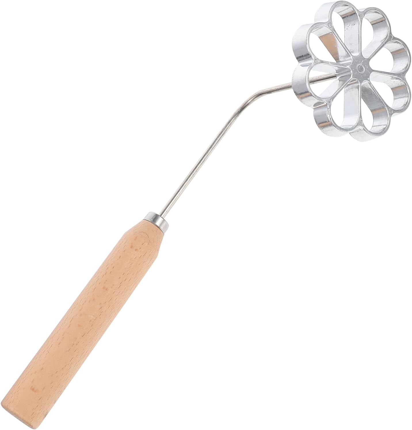 ABPETE Rosette Timbale Aluminum Waffle Molds with Wooden Handle ...