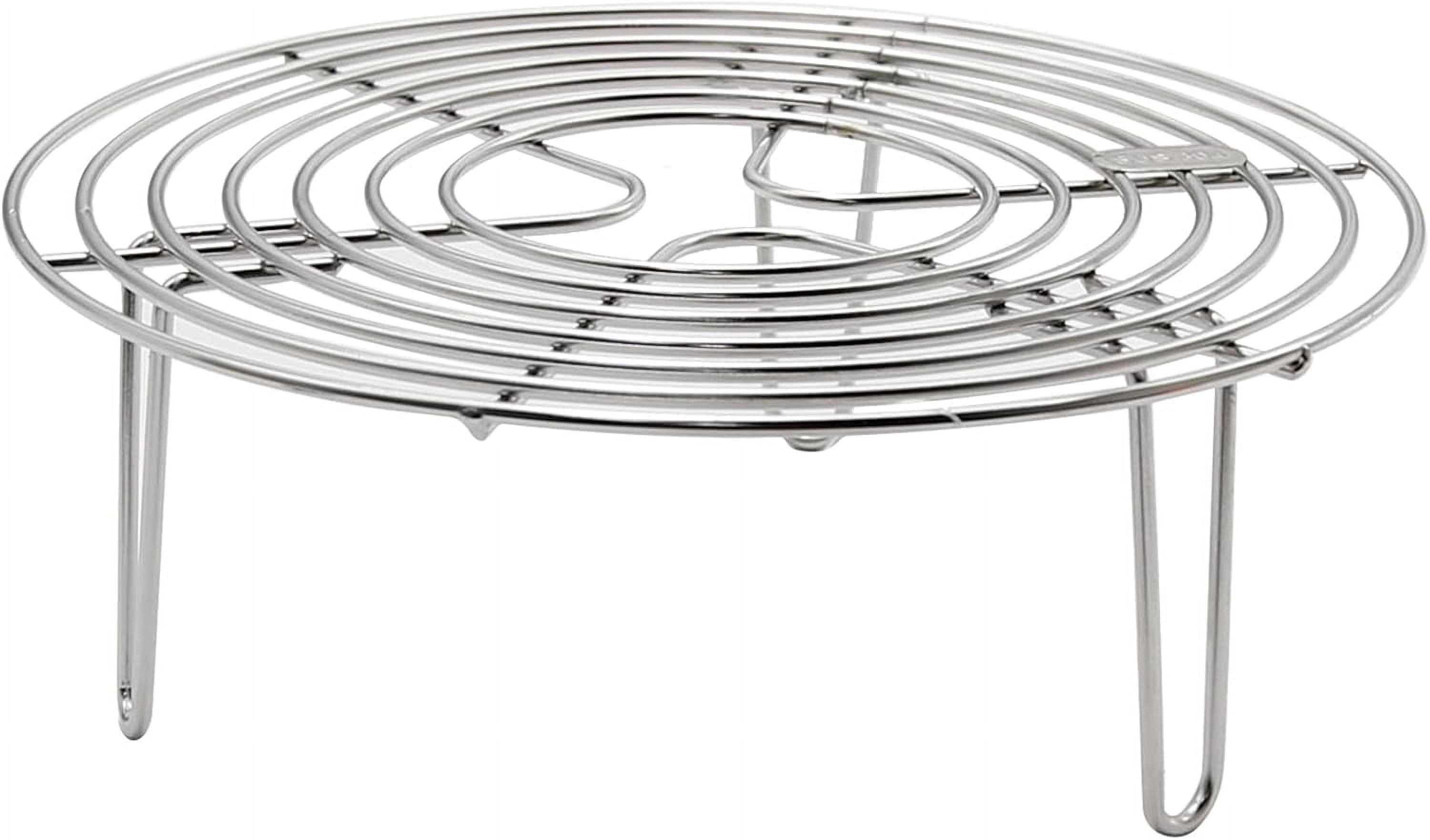 ABPETE Round Steamer Rack and Cooling Rack,Stainless Steel Pot Trivet ...