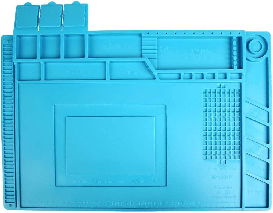 ABPETE S-160 Silicone Repair Mat Electronics Repair Mat Magnetic Repair ...