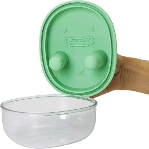 ABPETE Snack Finger Container with Silicone Lids, No-Mess Camping Snack ...