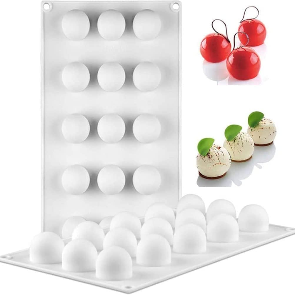 ABPETE Sphere Shape Silicone Baking Mold for Mousse Cake for Baking ...