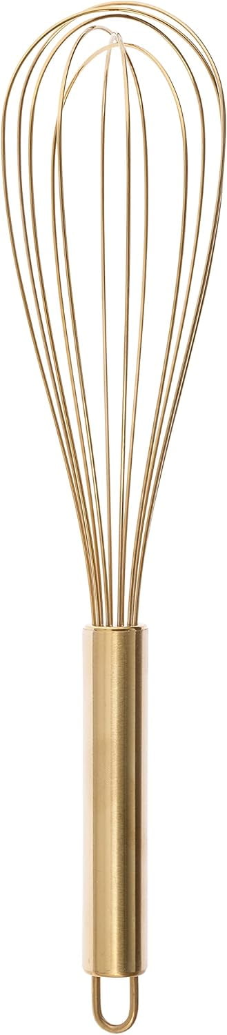 ABPETE Stainless Steel Whisk Heavy Duty - Gold Metal Kitchen Whisking ...