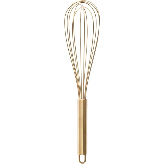 ABPETE Stainless Steel Whisk Heavy Duty - Gold Metal Kitchen Whisking ...