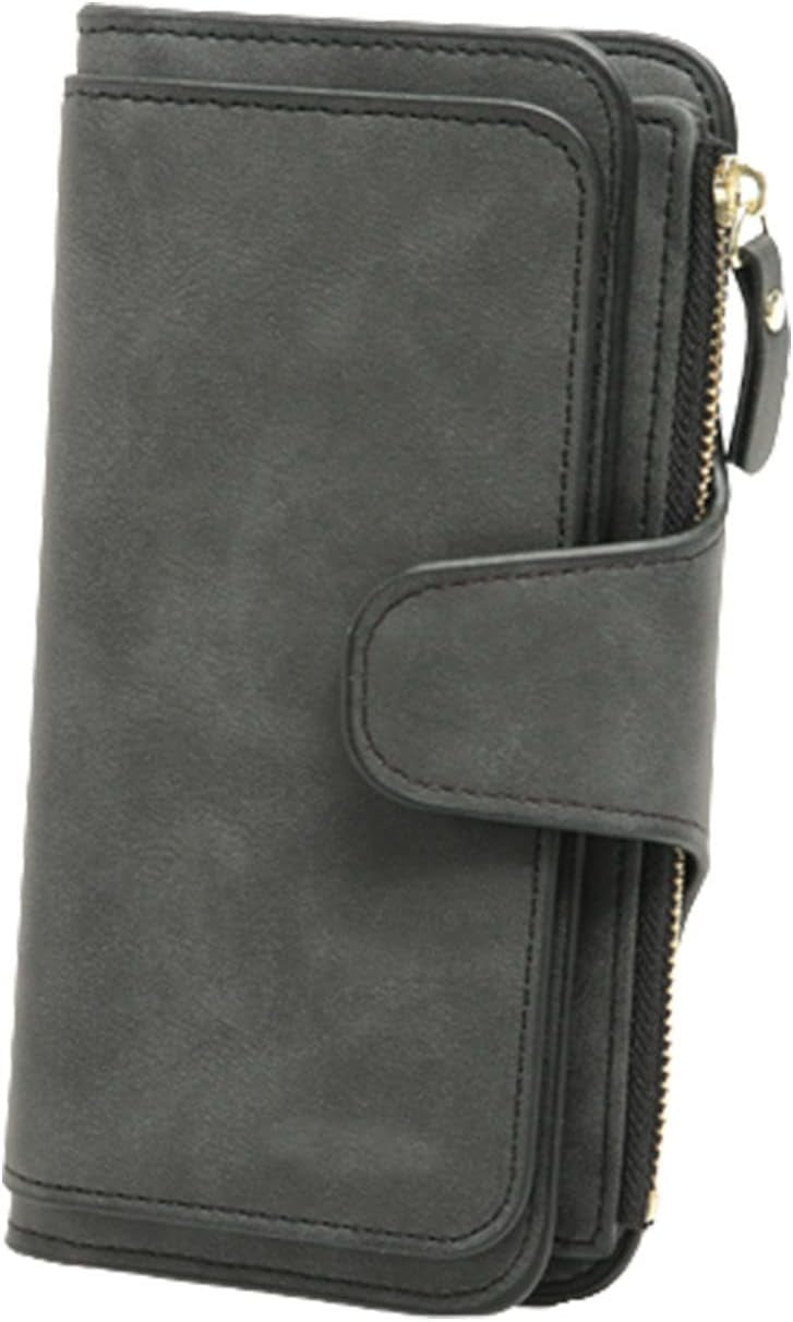 ABPETE Women's Long Wallet, Leather Large Capacity Coin Purse Long ...