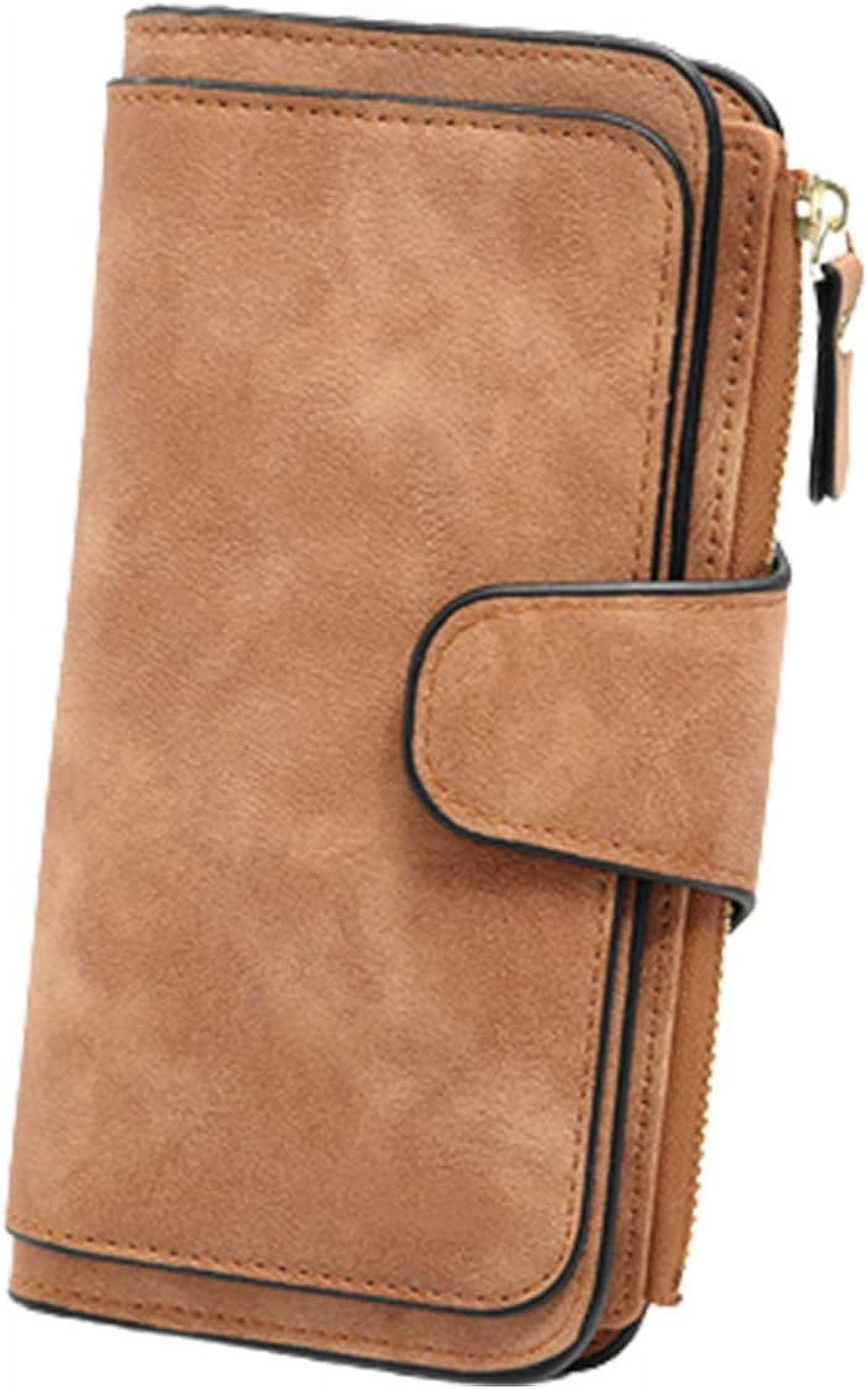 ABPETE Women's Long Wallet, Leather Large Capacity Coin Purse Long ...