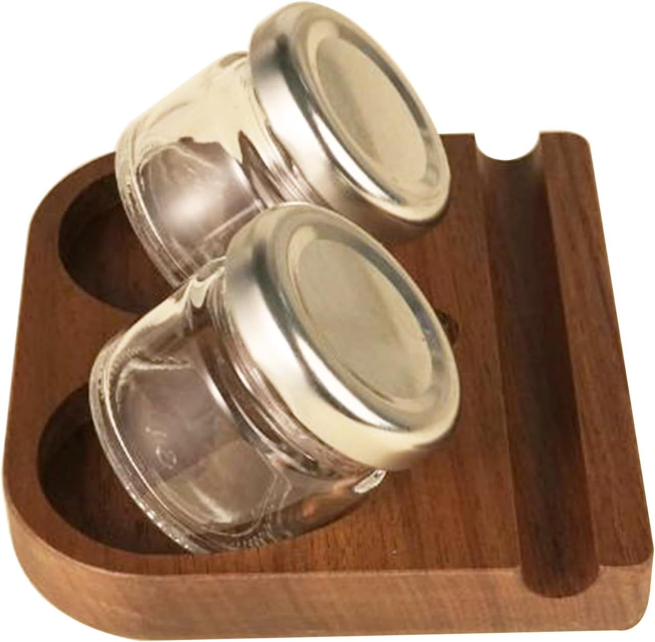 ABPETE Wooden Tilting Calligraphy Pen Holder with Two Glass Ink Bottle ...