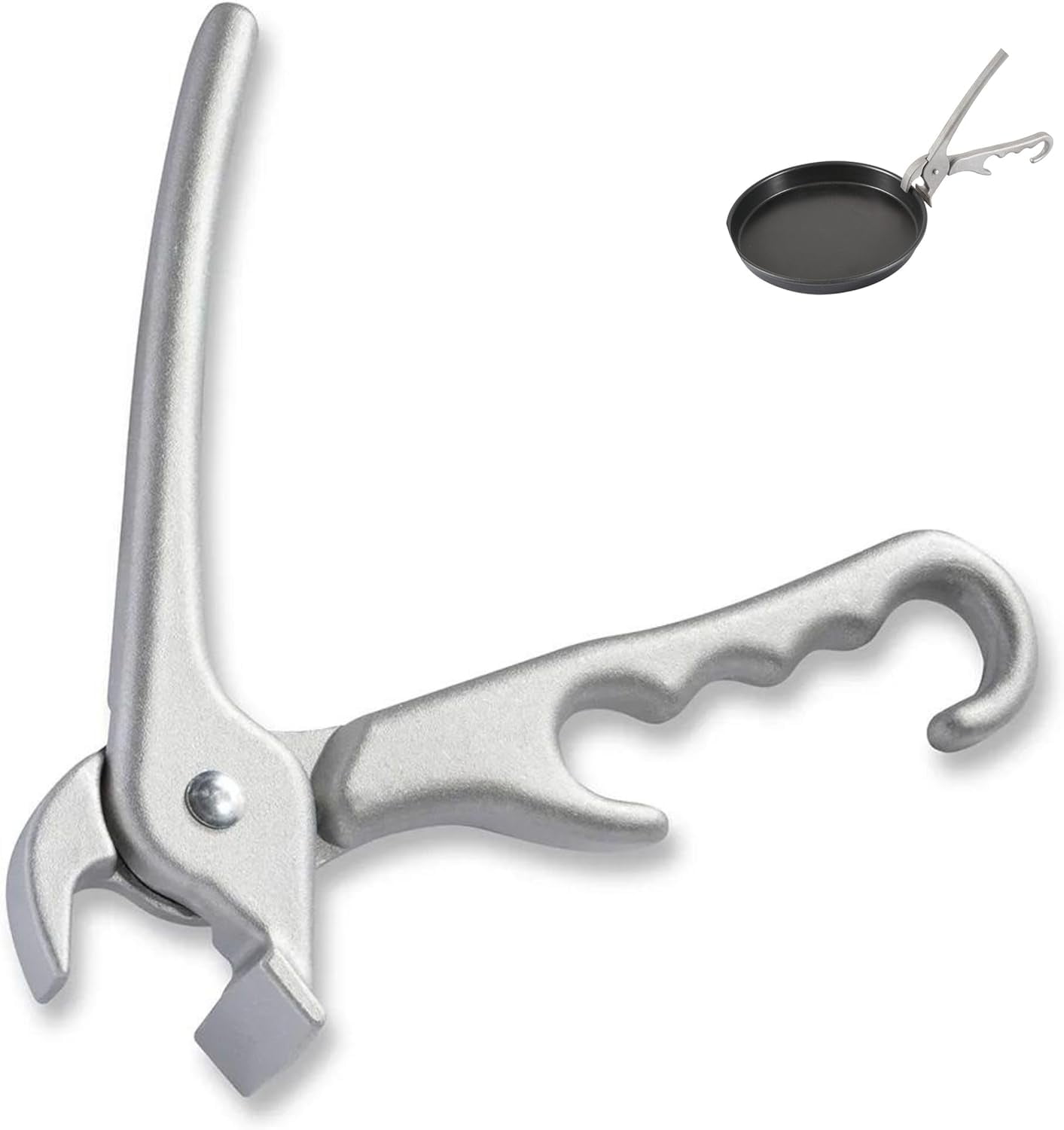 ABPETE aluminum pan holder,Pizza Pan Gripper, 8 Inch Cast Aluminum ...