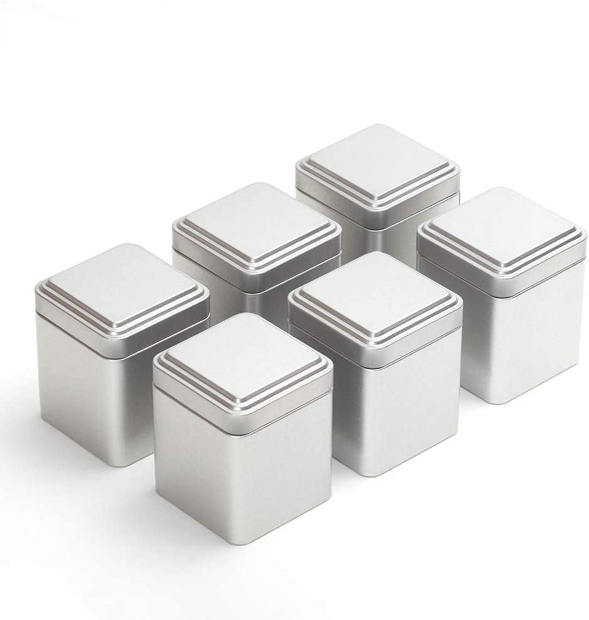 ABPETE tea tins Canister with Airtight Single Lids for Loose Tea ...