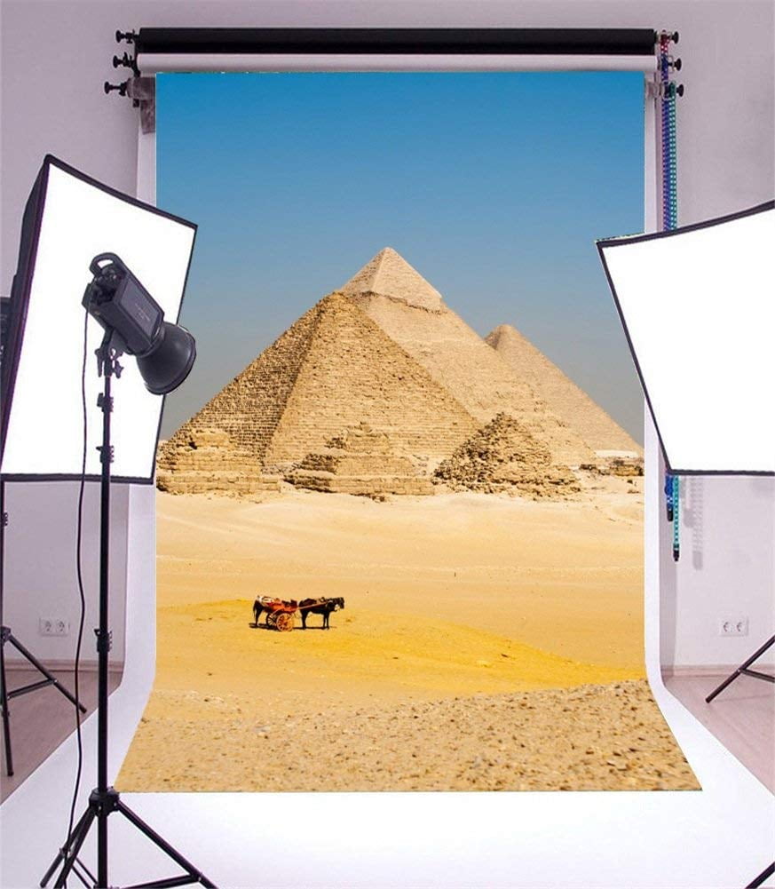 ABPHOTO 5x7ft Photography Backdrop Ancient Egyptian Pyramid Historic ...